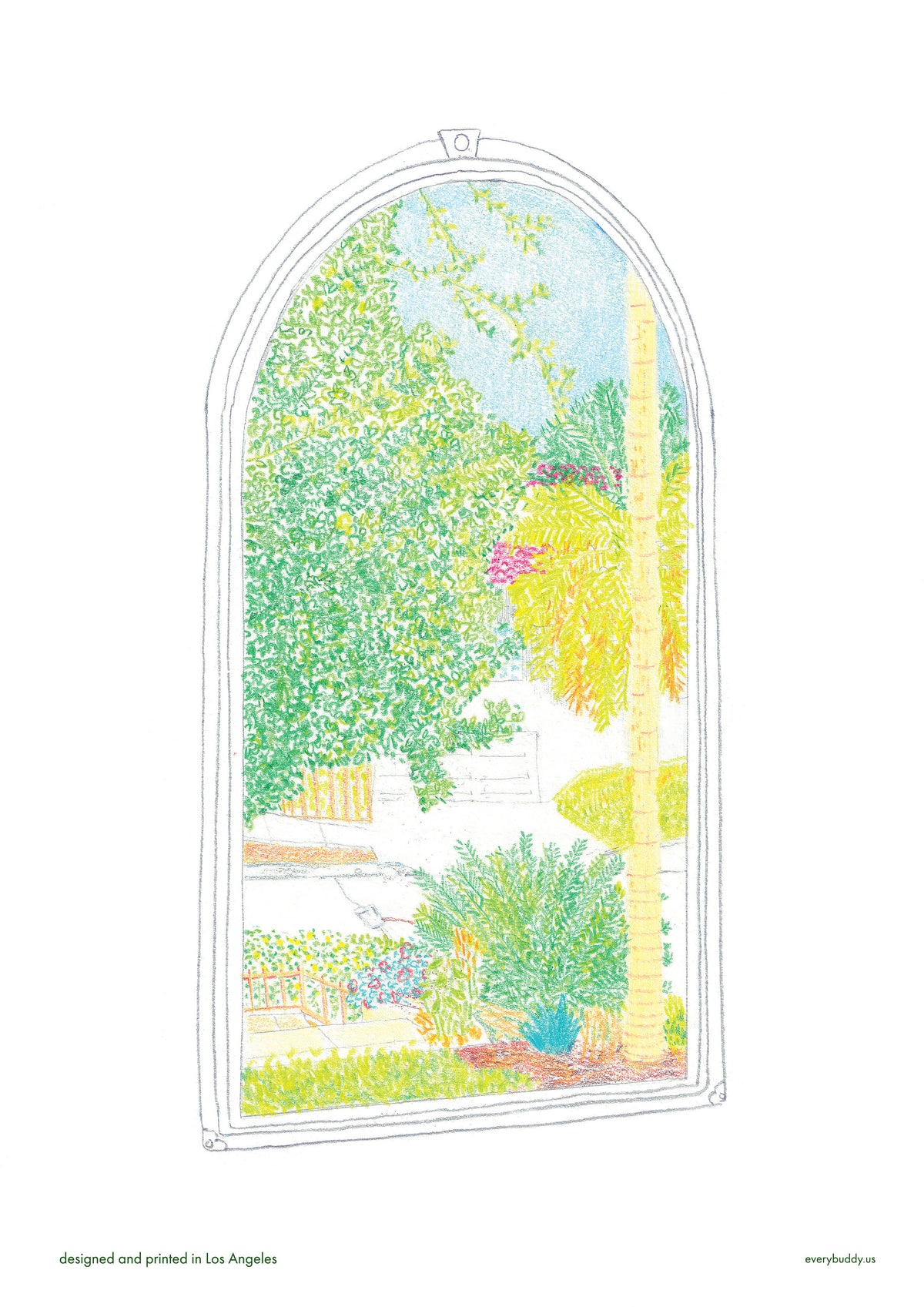 A4 Print | The Abbott Color pencil drawing 1 | everybuddy.us